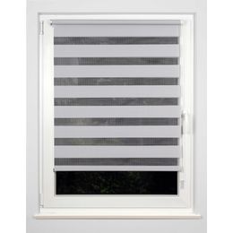 Doppelrollo mydeco, B:120cm H:160cm, grau, Polyester, Rollos, "Just"