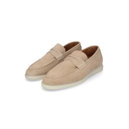 Henry Stevens Herren Loafer "Elia PL1", Gr. 44, beige, Leder, Schuhe