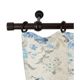 Gardinenstange SN DECO GROUP, L:480cm, grau, Holzwerkstoff, Gardinenstangen, "Cafiro", 28 mm, Holz, verschiedene L&auml;ngen und Farben, Komplettset
