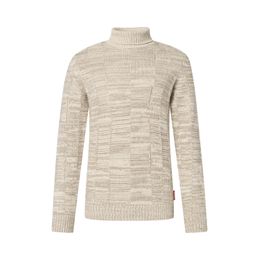 JOOP! JOOP JEANS Herren Strickpullover "Milsom"medium beige, Gr. XXL, meliert, unifarben, Strick, Obermaterial: 66% Baumwolle, 17% Wolle, 17% Polyacryl,