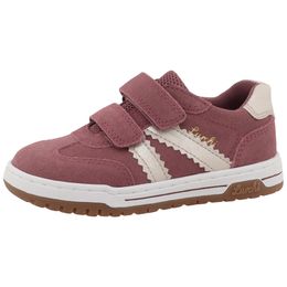 Lurchi Kinder Klettschuh "Berry", Gr. 27altrosa, wei&szlig;, Leder, Veloursleder, Schuhe, Sneaker, Halbschuh, Freizeitschuh, Gr&ouml;&szlig;enschablone zum Download