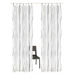 Gardine OTTO HOME, B:140cm H:175cm, wei&szlig;, Voile, Polyester, Wohnzimmer, Gardinen, "DIMONA", 2-er Set, Voile, Polyester, Wellen