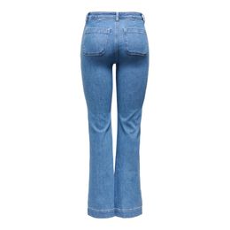 Only Damen Bootcut-Jeans "ONLMADISON HW POCKET FLARED DNM GEN540"light blau denim, Gr. 30, unifarben, Denim/Jeans, Obermaterial: 90% Baumwolle, 8%