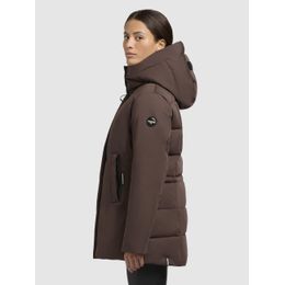 Khujo Damen Winterjacke "Palla-YM", braun, Gr. L, Material: 55% Baumwolle, 45% Polyester; Futter: 100% Nylon; Wattierung: 100% Polyester, Jacken,
