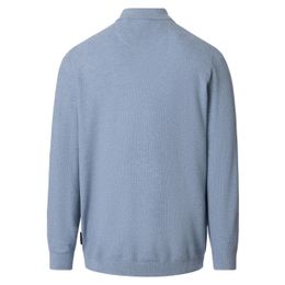 Casamoda Herren Langarm-Poloshirt "Casamoda Polo-Shirt Langarm uni", blau, Gr. XL, 100% Baumwolle, Shirts