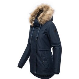 Ragwear Damen Winterjacke "Tawny Short YOUMODO"navy, Gr. L, Au&szlig;enmaterial: 65% Polyester, 35% Baumwolle. Innenfutter: 100% Polyester. Wattierung:
