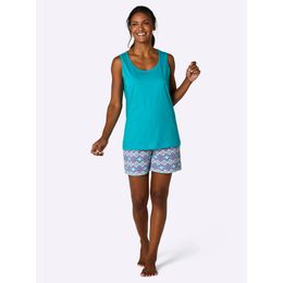 w&auml;schepur W&Auml;SCHEPUR Damen Shorty, Gr. 36, bunt, 50% Baumwolle, 50% Viskose, Homewear-Sets