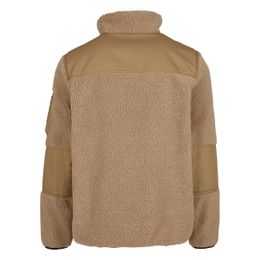 Brandit Herren Allwetterjacke "Brandit Brandit Men Ramble Teddyfleece Jacket", beige, Gr. XL, unifarben, 100% Polyester, Jacken