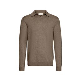 Casual Friday Herren Longsleeve "Strickpullover CFBells", braun, Gr. M, Obermaterial: 50% Baumwolle CO. 50% Lyocell CLY., Shirts