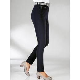 Stehmann Damen Stretch-Hose, blau, Gr. 195, unifarben, 72% Viskose, 25% Polyamid, 3% Elasthan, Hosen