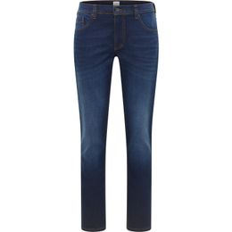 Mustang Herren Straight-Jeans "Herren Style Washington Straight"802 dunkelblau, Gr. 33, unifarben, Denim/Jeans, 99% Baumwolle, 1% Elasthan, Jeans
