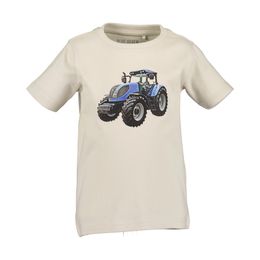 Blue Seven Jungen T-Shirtmultipack 1, Gr. 110, bedruckt, unifarben, Single Jersey, Obermaterial: 100% Baumwolle, Shirts, bequeme Passform, ohne