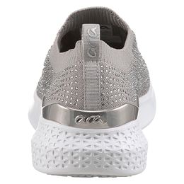 Ara Damen Slip-On Sneaker "MAYA", Gr. 36, beige, Textil, Schuhe, Schn&uuml;rschuh, Slipper in Strickoptik, H-Weite