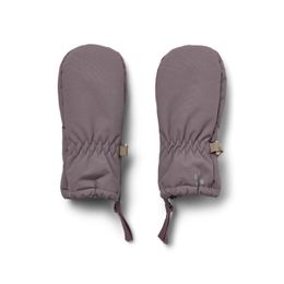 Wheat M&auml;dchen Baumwollhandschuhe "Wheat Technical Mittens Zipper"lila stone, Gr. 74, 100% Nylon, Handschuhe