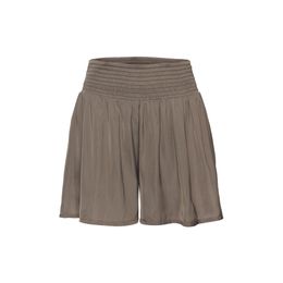 Lascana Damen Webshorts, gr&uuml;n, Gr. 34, unifarben, Satin, Obermaterial: 100% Polyester, Hosen, aus softer Satinqualit&auml;t, kurze Hose, Sommerhose,