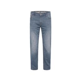 CAMP DAVID Herren Comfort-fit-Jeans, grau, Gr. 38, Abriebeffekte, Sweatware, Material: 68% Baumwolle, 16% Polyester, 14% Lyocell, 2% Elasthan,