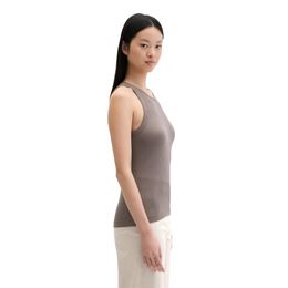 Marc O'Polo MARC O'POLO Damen T-Shirt "mit TENCEL Modal", braun, Gr. XXL, unifarben, Obermaterial: 58% Baumwolle, 38% Modal, 4% Elasthan, Shirts