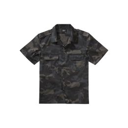 Brandit Herren Kurzarmshirt "Brandit Herren Short Sleeves US Shirt"schwarzcamo, Gr. XXXL, unifarben, 80% Polyester, 20% Baumwolle, Shirts