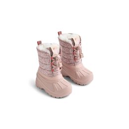 Stiefel Wheat "Wheat Winterboot Aleex", M&auml;dchen, Gr. 33, rose powder flowers, Schuhe Stiefel