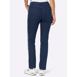 Classic Basics Damen Bequeme Jeansblau, stone, washed, Gr. 20, unifarben, 81% Baumwolle, 17% Polyester, 2% Elasthan, Jeans
