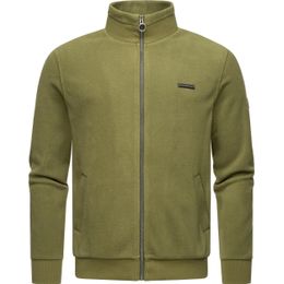 Ragwear Herren Sweatjacke "Trayne Fleece", gr&uuml;n, Gr. XXXL, Fleece, 100% Polyester, Sweatjacken, Herren Basic Fleecejacke mit hohem Kragen