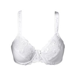 bonprix Damen Minimizer-BH "Minimizer-BH mit gepolsterten Tr&auml;gern", Gr. 105, wei&szlig;, Obermaterial: 82% Polyamid, 18% Elasthan. Futter: 100% Baumwolle.