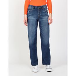 Gang Damen Comfort-fit-Jeans "Gang Jeans Straight Fit 94JUL", blau, Gr. 30, Denim/Jeans, 90% Baumwolle, 2% Elasthan, 8% Polyester, Jeans