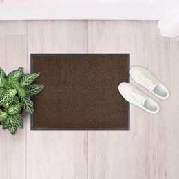 Fu&szlig;matte ANDIAMO, B:80cm H:5mm L:120cm, braun, Kunstfaser, Au&szlig;enbereich, Teppiche, "Easy, Made in Netherlands", Schmutzfangmatte, rutschhemmend,