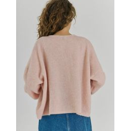 NORR Damen Cardigan "NORR Cardigan Halli"light pink, Gr. 38, Obermaterial: 32% Alpaka, 32% Wolle, 30% Nylon, 6% Elasthan, Strickjacken