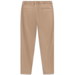 Bugatti Herren Bundfaltenhose "Tapered Fit", beige, Gr. 35, unifarben, 88% Polyamid, 12% Elasthan, Hosen, mit Flexcity Performance Stretch