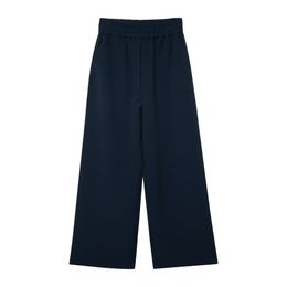 s.Oliver JUNIOR M&auml;dchen Stoffhoseblau, Gr. 134, unifarben, Web, Obermaterial: 63% Polyester, 33% Viskose, 4% Elasthan, Hosen, mit weitem, geradem