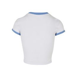 Urban Classics Damen T-Shirt "Urban Classics Damen Ladies Stretch Jersey Cropped Tee", wei&szlig;, Gr. XL, unifarben, 95% Baumwolle, 5% Elasthan, Shirts