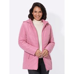 Casual Looks Damen Steppjacke, rosa, Gr. 18, unifarben, 100% Polyester, Wattierung:100% Polyester, Jacken