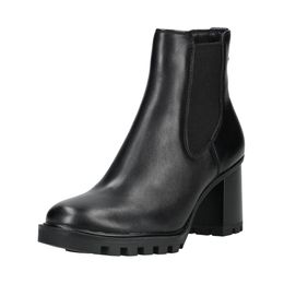 Tamaris Damen High-Heel-Stiefelette "Tamaris Stiefelette Leder/Synthetik", Gr. 40schwarz, Leder, Synthetik, Schuhe