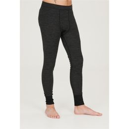 WHISTLER Herren Lange Unterhose "BRADLEY", Gr. L, grau, 45% Wolle, 45% Polyester, 10% Elasthan, meliert, Unterhosen, mit hohem Merinowolle-Anteil