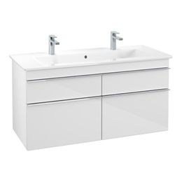 Villeroy & Boch Villeroy & Boch Venticello Schrank mit Doppelwaschtisch, 4 Ausz&uuml;ge, 4104CKR1+A92901DH,