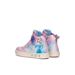 Geox M&auml;dchen Sneaker "J SKYLIN GIRL Blinkschuh", Gr. 31, bunt, Synthetik, Textil, Glitzer, Schuhe, Schn&uuml;rboots, Blinkschuh mit Glitzer und
