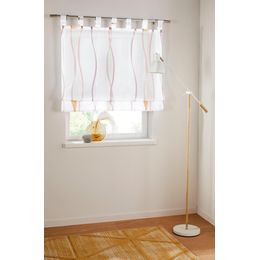 Raffrollo OTTO HOME, B:45cm H:140cm, orange, Voile, Obermaterial: 100% Polyester, K&uuml;che, Raffrollos, "Dimona", Transparent, Voile, Polyester