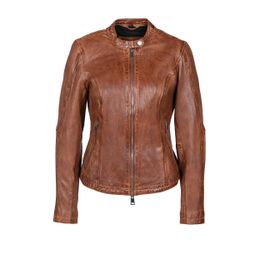 Freaky Nation Damen Lederjacke "New Tula-FN"cognac, Gr. M, Oberstoff: 100% Schafsleder; Futter 100% Baumwolle, Jacken