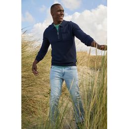 Bruno Banani Herren Straight-Jeans "Hutch", blau, Gr. 28, Denim/Jeans, Obermaterial: 98% Baumwolle, 2% Elasthan, Jeans, gerade geschnittenes Bein,