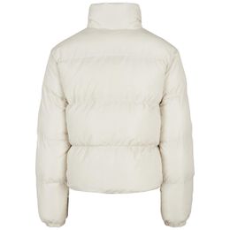 Urban Classics Damen Winterjacke "Urban Classics Damen Ladies Short Peached Puffer Jacket", wei&szlig;, Gr. 4XL, unifarben, 100% Polyester, Jacken