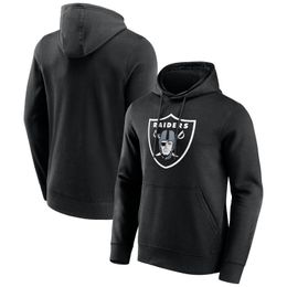 Fanatics Herren Kapuzenpullover "Fanatics Hoodie Las Vegas Raiders Primary Logo Graphic", schwarz, Gr. L, 80% Baumwolle, 20% Polyester, Pullover