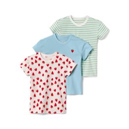 Tchibo - 3 Kinder-T-Shirts - Kinder - Gr. 122/128 - hellblau