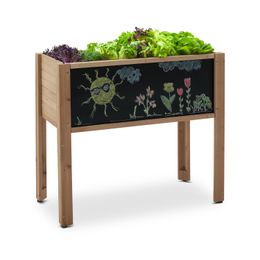 Tchibo - Kinderhochbeet - 80x40x71cm - silber - Holz / Stahl / Polyethylen