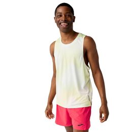 Brooks Dash Singlet Printed Bekleidung Herren beige L