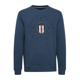 Longpullover FQ1924 "Sweatshirt FQBirge", Herren, Gr. S, blau (schwarz denim), Obermaterial: 80% Baumwolle CO. 20% Polyester PES., Sweatshirts Longpullover