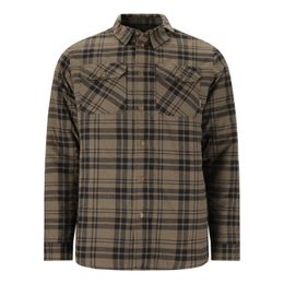 Fleeceshirt WHISTLER "Tauron", Herren, Gr. 5XL, braun, 100% Baumwolle, kariert, ohne Ausschnitt, Shirts, mit weichem und w&auml;rmendem Futter