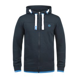 !Solid Kapuzenpullover SOLID "Kapuzensweatjacke SDBenjamin", Herren, Gr. S, blau (insignia b), Obermaterial: 50% Baumwolle CO. 50% Polyester PES., Sweatjacken Kapuzenpullover