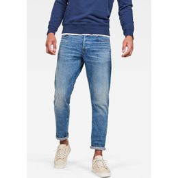 G-Star Raw Regular-fit-Jeans G-STAR "3301 Straight Tapered", Herren, Gr. 33, L&auml;nge 36, blau (worn in azure), Denim/Jeans, Obermaterial: 99% Baumwolle, 1% Elasthan, normal normal, Jeans