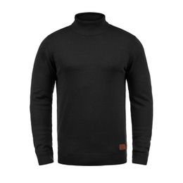 Rollkragenpullover Blend "Rollkragenpullover BHLatif", Herren, Gr. M, schwarz, Feinstrick, Obermaterial: 50% Baumwolle CO. 50% Polyacryl PAN., unifarben, Casual, ohne Ausschnitt, Pullover Rollkragenpullover